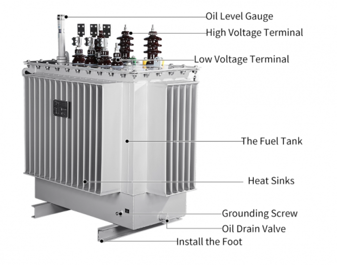 Transformador inmerso en aceite trifásico, S11 aceite - transformador ...